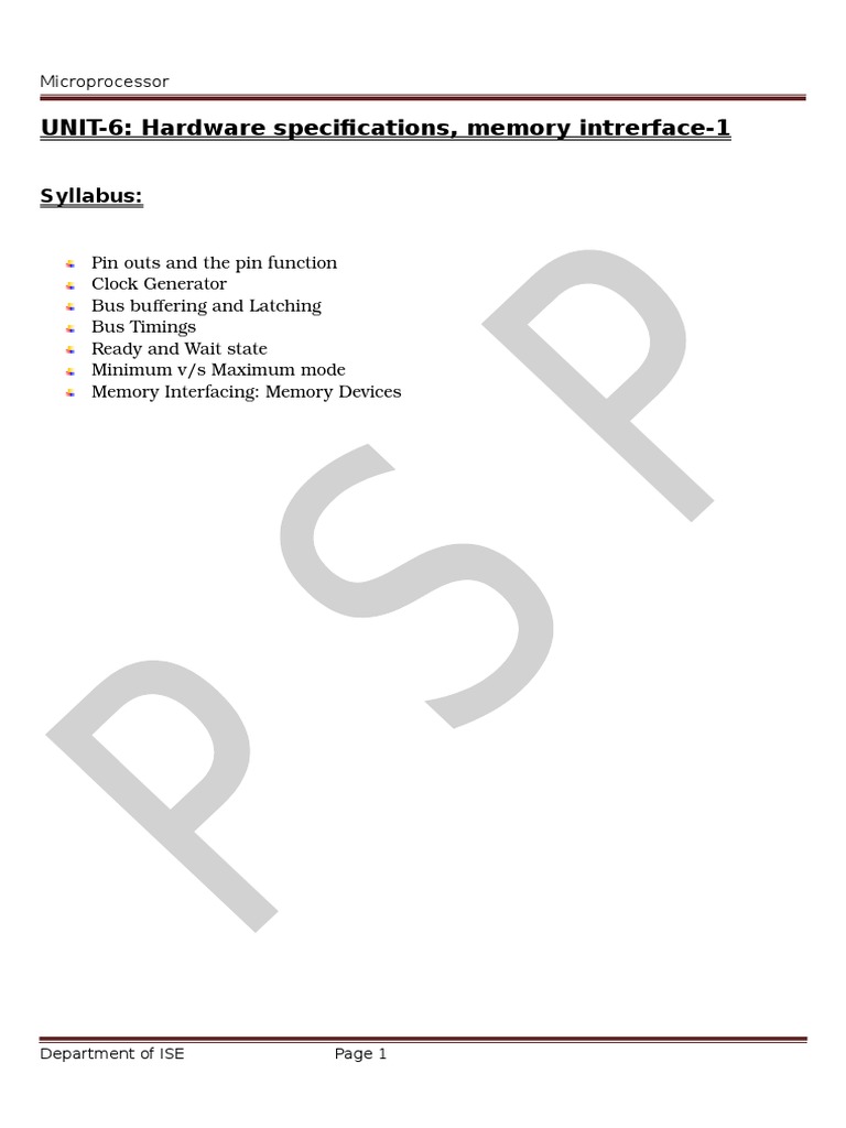 Memory Interfacing and Microprocessor Pin Functions: An In-Depth Look at the 8086 and 8088 ...