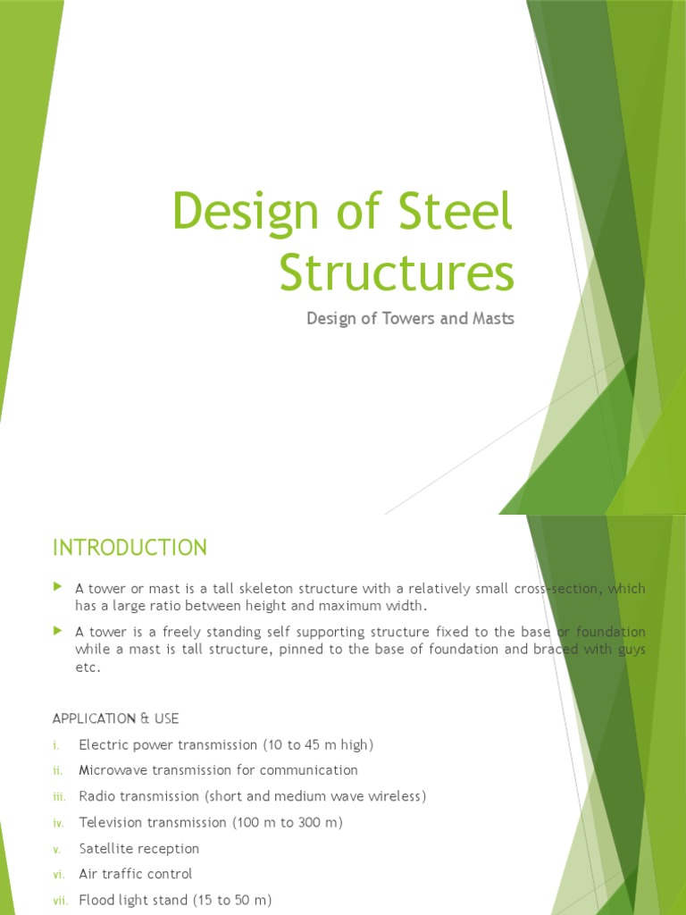 Lattice Tower Design and Analysis Guide | PDF | Stress (Mechanics) | Screw
