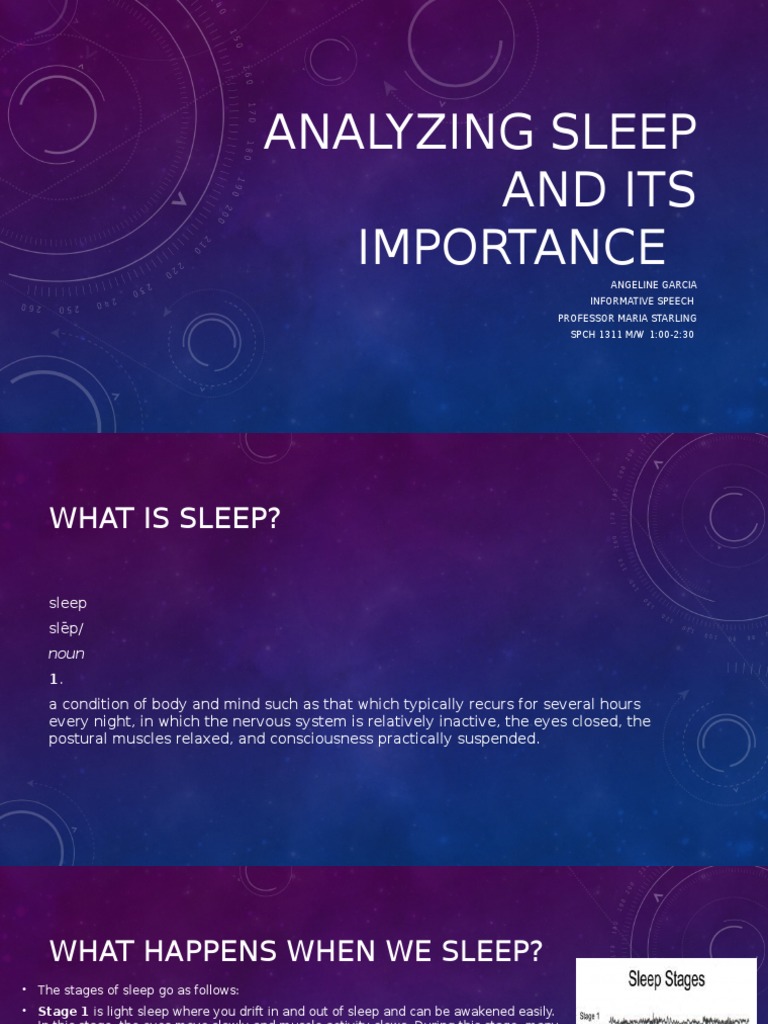 Importance of Sleep and Its Benefits | PDF | Rapid Eye Movement Sleep ...