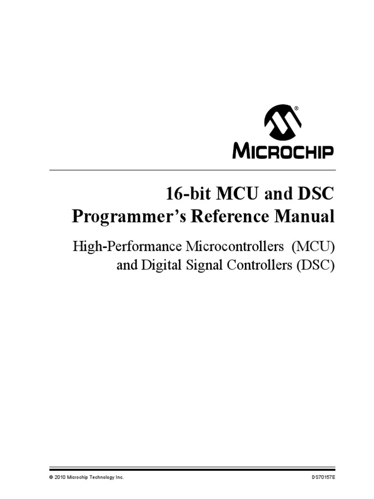 16-Bit MCU & DSC Programmer's Reference Manual | PDF | Pic ...