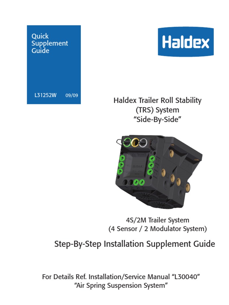 Haldex Guia | PDF | Electrical Connector | Vehicle Technology