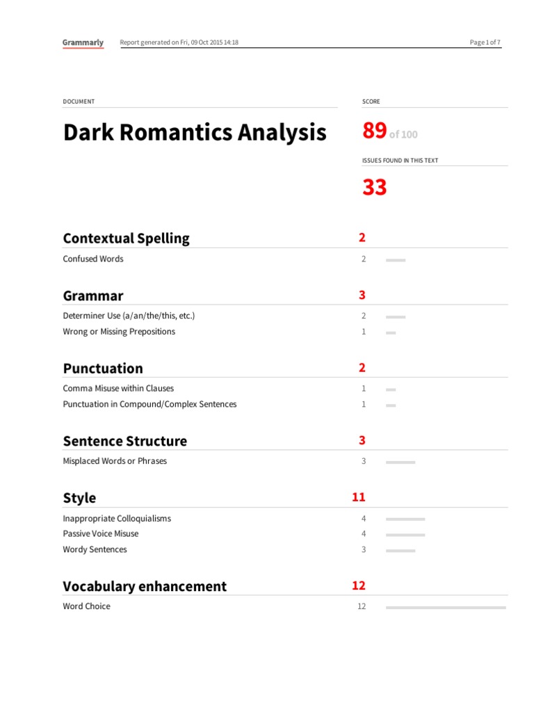 Dark Romantic | PDF | Symbolism (Arts) | Romanticism