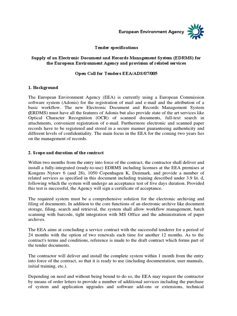 Tender Specifications | PDF | Image Scanner | File Format