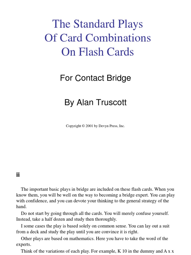 Bridge Flash Cards | French Deck Card Games | Consumer Goods