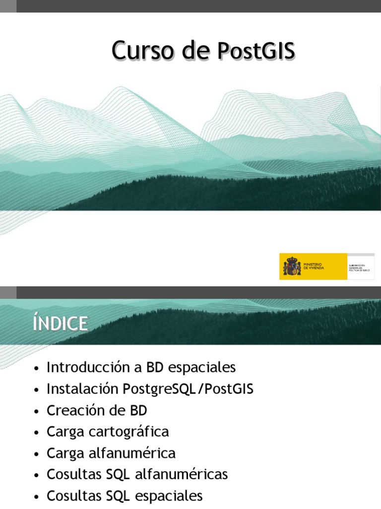 Presentacion PostGIS | PDF | Postgre Sql | SQL