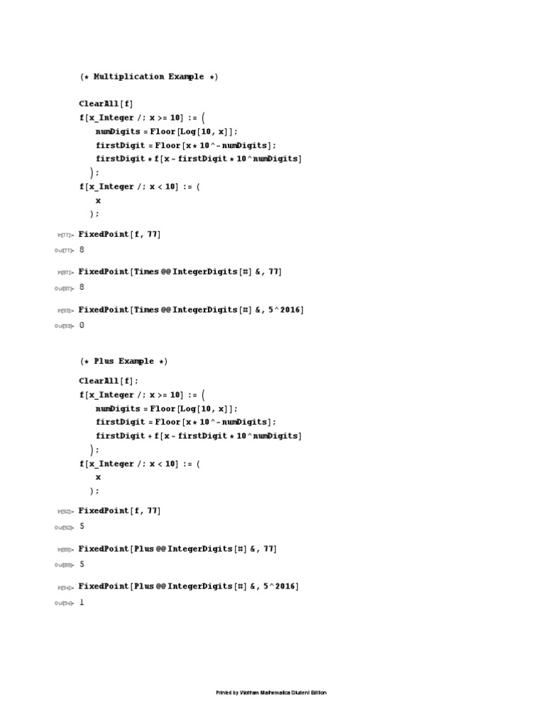 In (77) : Out (77) : Printed by Wolfram Mathematica Student Edition | PDF
