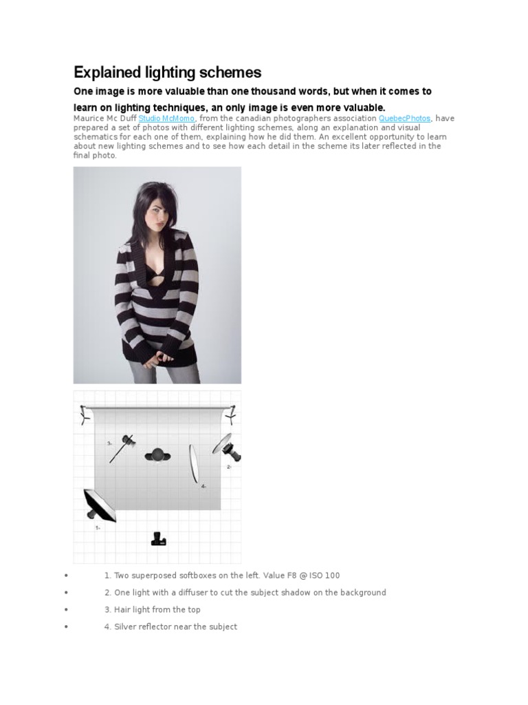Explained Lighting Schemes | PDF | Art Media | Equipment