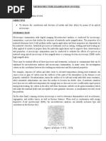 Microstructure Examination of Steel Lab Report | PDF | Heat Treating ...