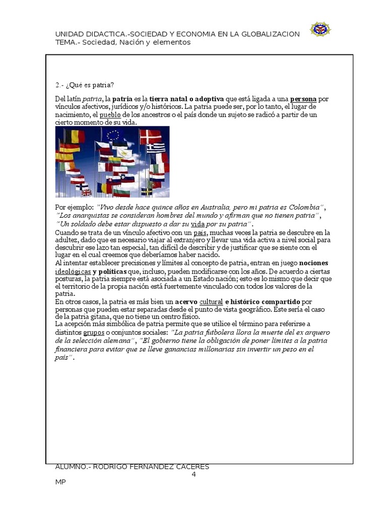 Que es patria | Patriotismo | Nación