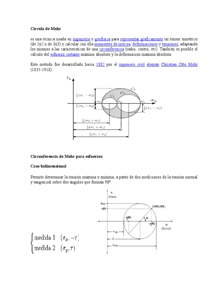 Círculo de Mohr stephany.doc | Mecánica | Física Aplicada e ...