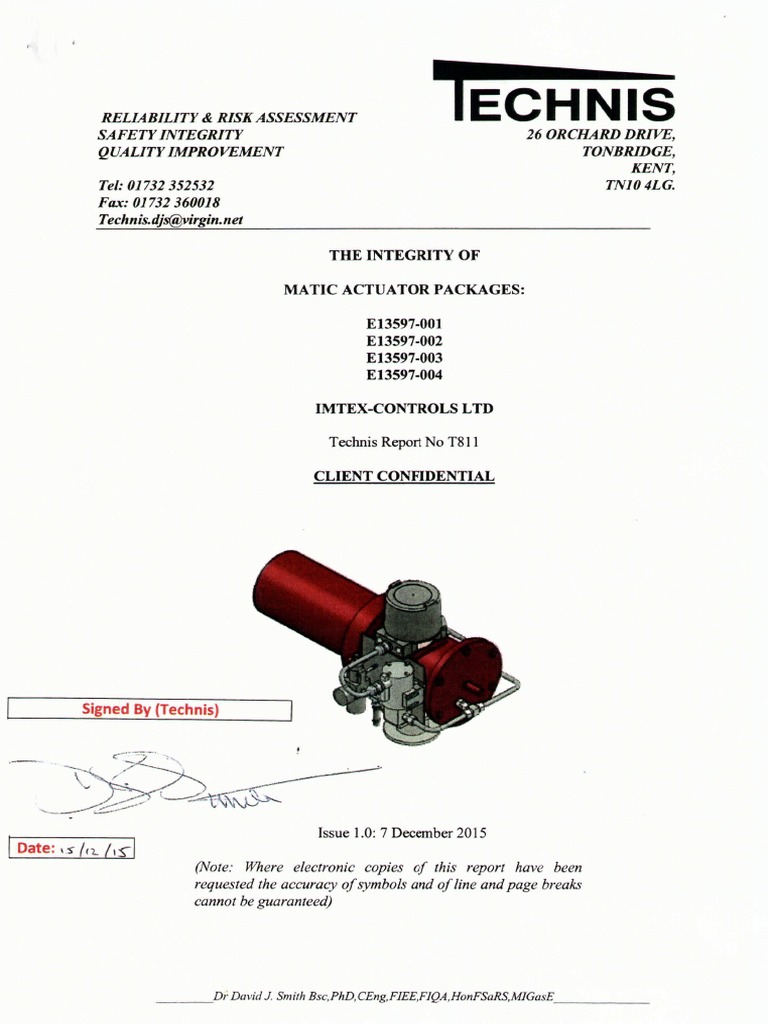 SIL 2 Certificate For Complete Valve | Download Free PDF | Reliability ...