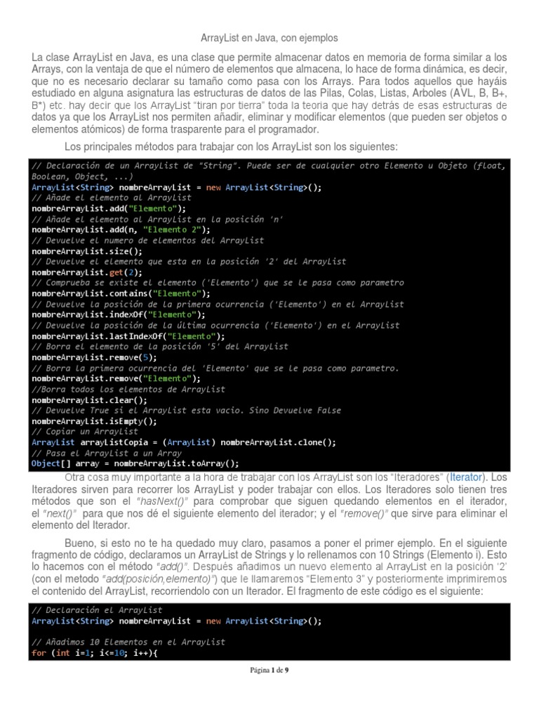 Uso de ArrayList en Java: Ejemplos prácticos | PDF | la Liga | Clubes deportivos