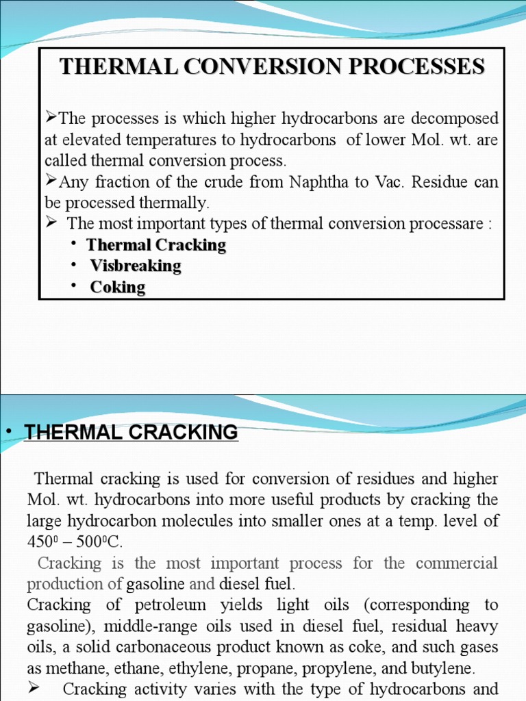 Thermal Cracking | Cracking (Chemistry) | Fuel Oil