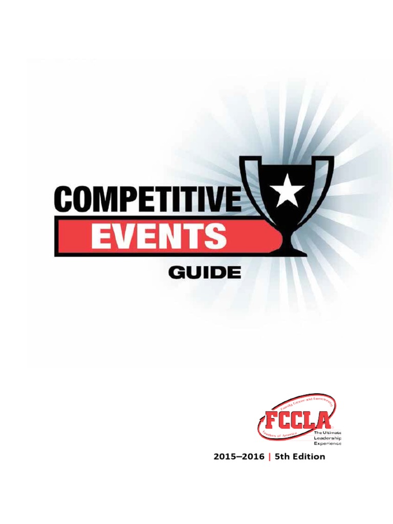 Fccla Competitive Events | PDF | Tournament | Test (Assessment)