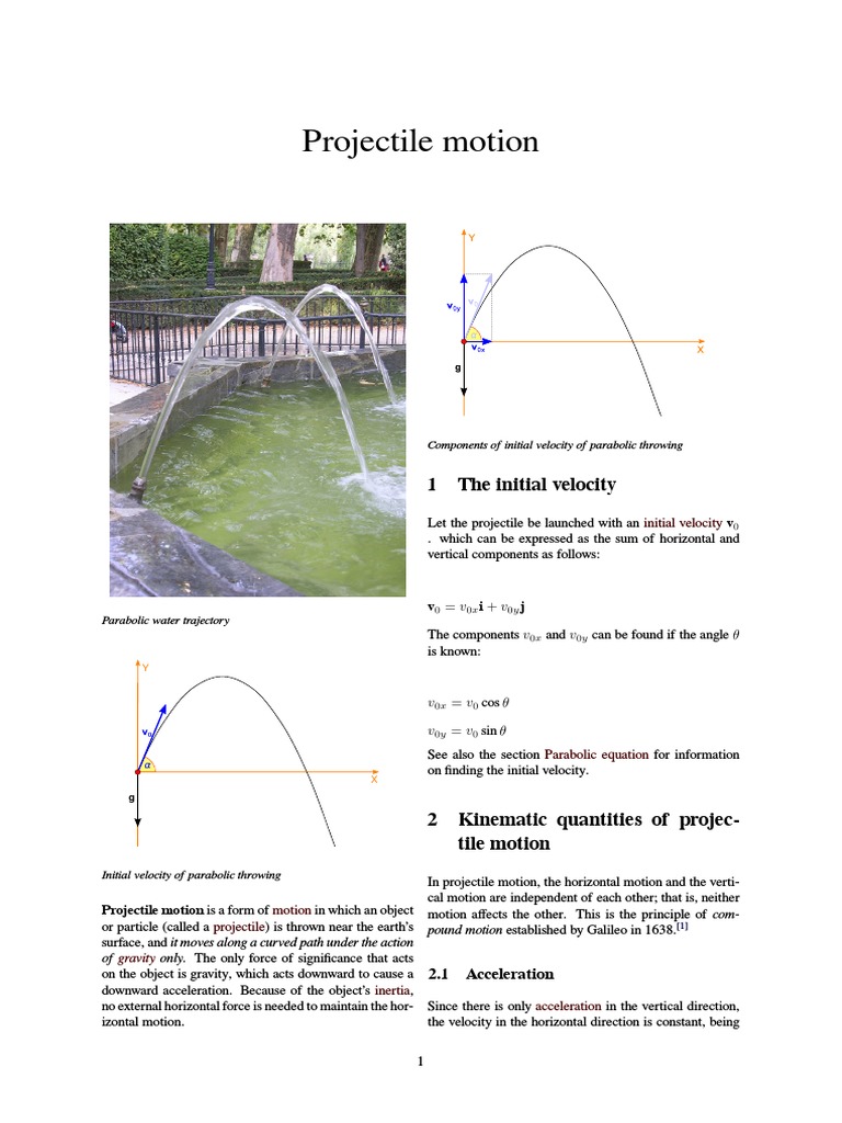 Projectile Motion | Acceleration | Classical Mechanics