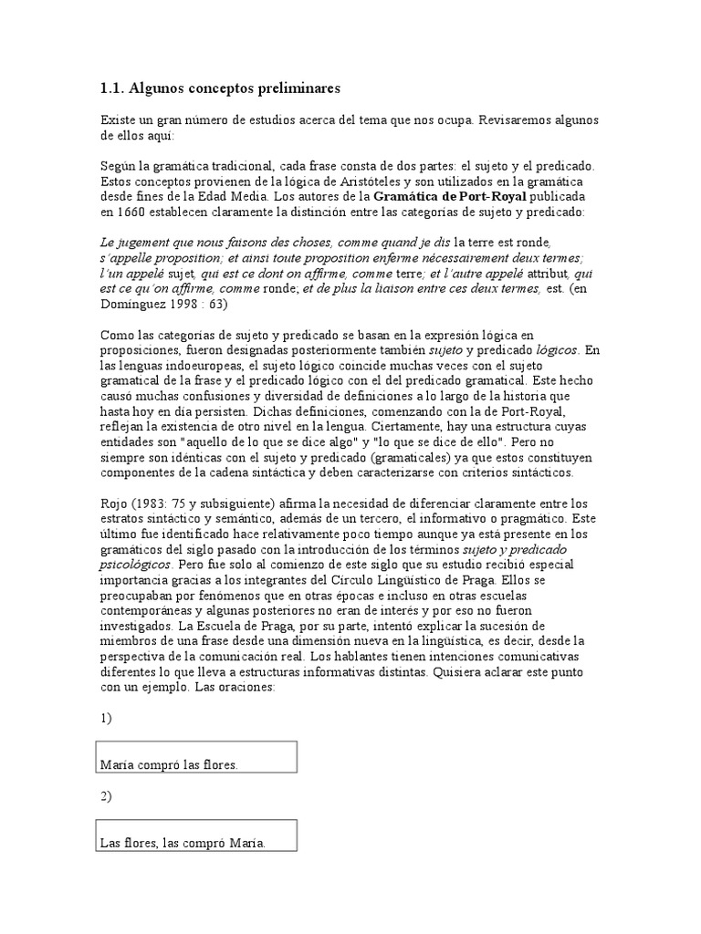 Tema y Rema | PDF | Oración (Lingüística) | Lingüística