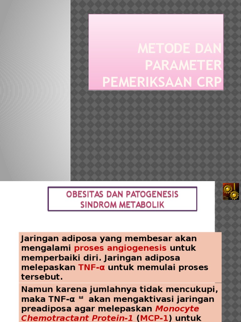 Metode Dan Parameter Pemeriksaan CRP | PDF | Protein C-reaktif | Peradangan