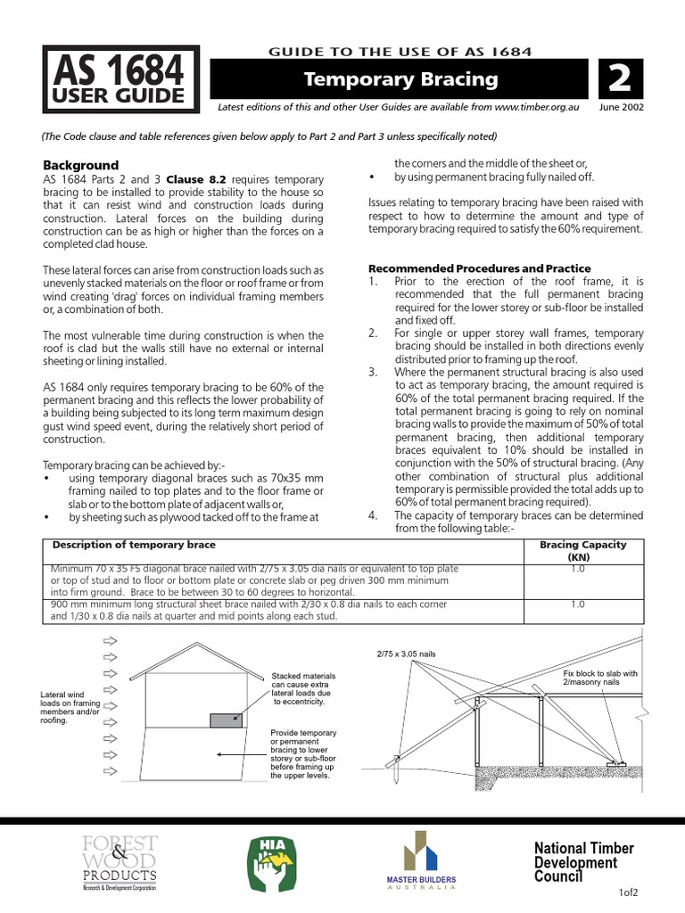 AS1684_2 guide | Framing (Construction) | Wall