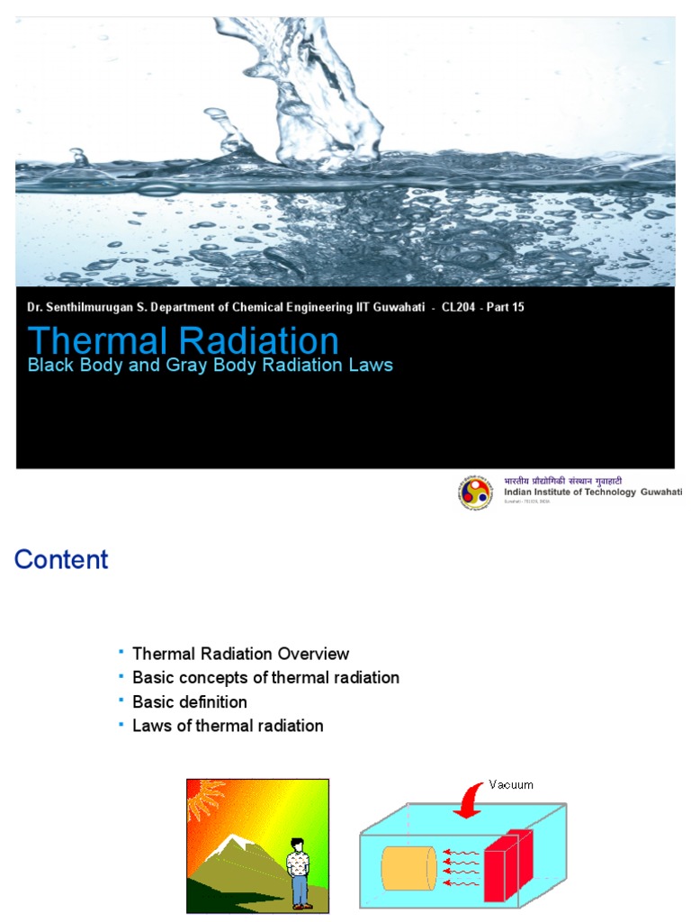 Lect - 15 Radiation Basics | PDF | Electromagnetic Radiation | Motion ...