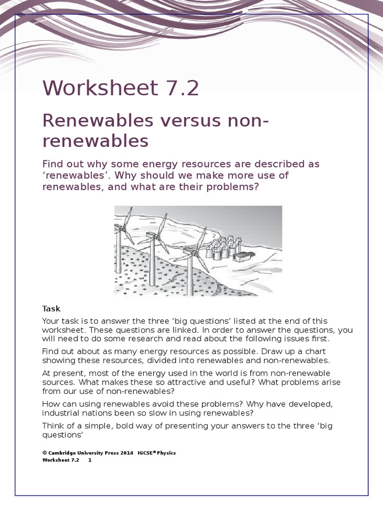 IGCSE Physics Worksheet 7.2 | PDF