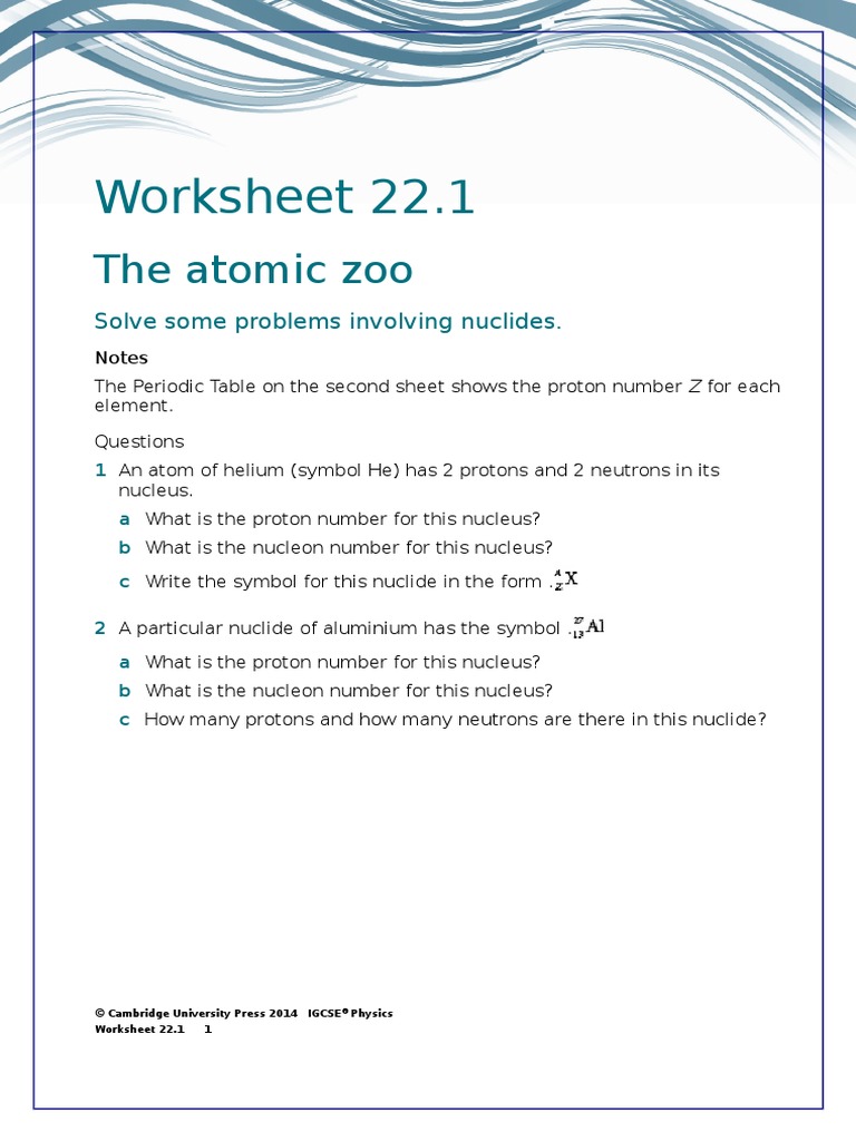 IGCSE Physics Worksheet 22.1 | PDF | Science & Mathematics