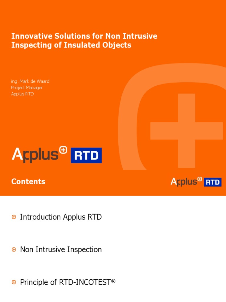 RTD Incotest Presentation | PDF | Pipe (Fluid Conveyance) | Industries