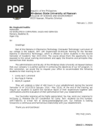 Request Letter For Fire Drill | PDF