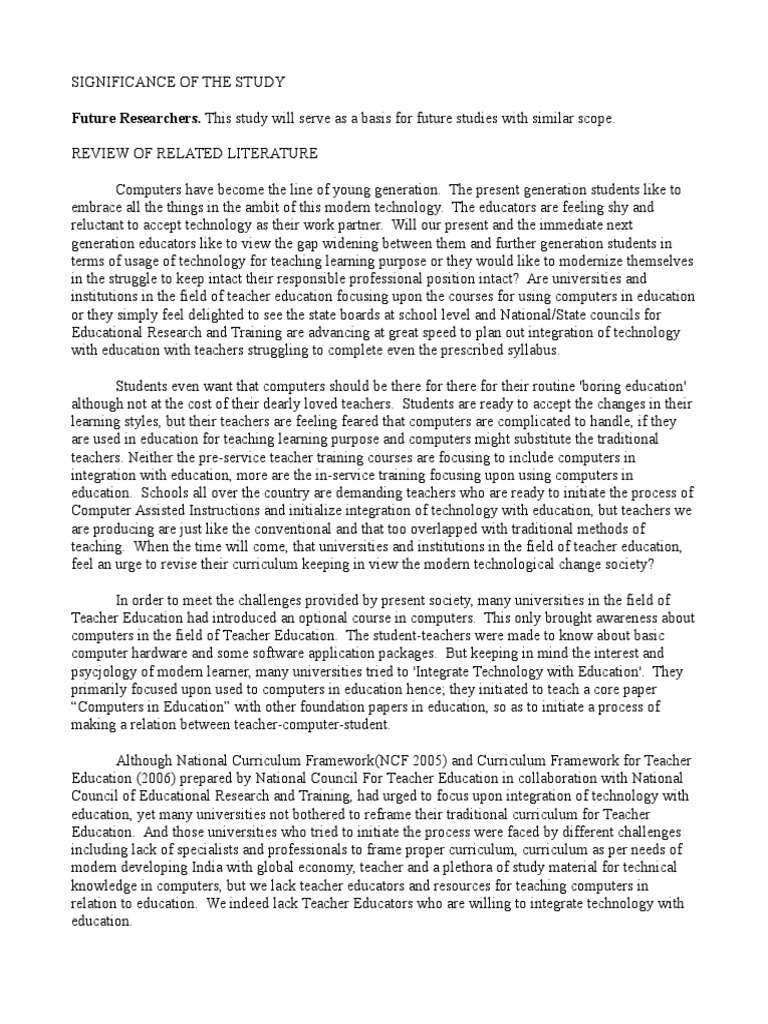 Future Researchers. This Study Will Serve As A Basis For Future Studies ...