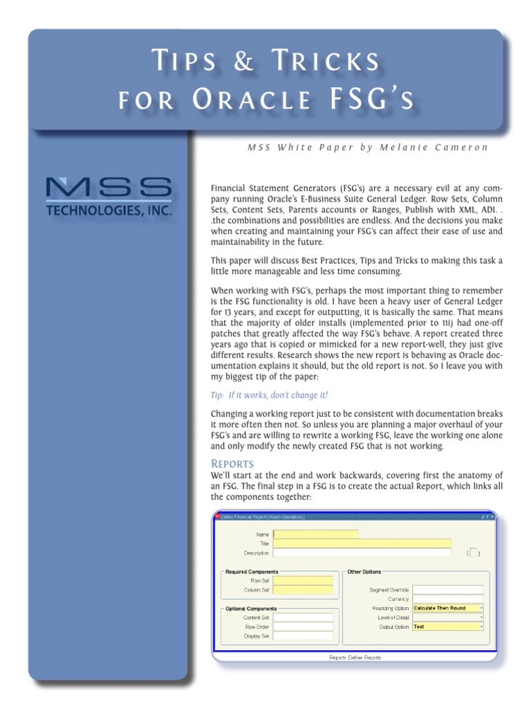 FSG | PDF | Databases | Microsoft Excel
