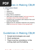 TASK SHEET - Preliminary Pages of CBLM | PDF | Education Theory | Pedagogy