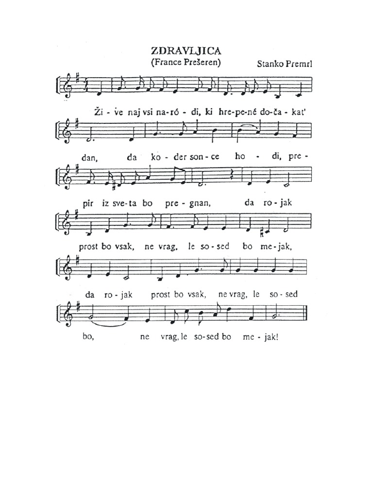 Zdravljica | PDF