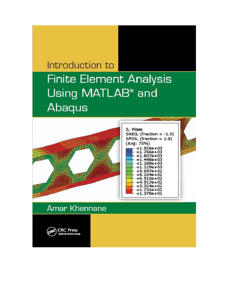 Finite Element Analysis Using MATLAB | PDF | Matlab | Programação de ... Finite Element Analysis Using MATLAB | PDF | Matlab | Programação de ...