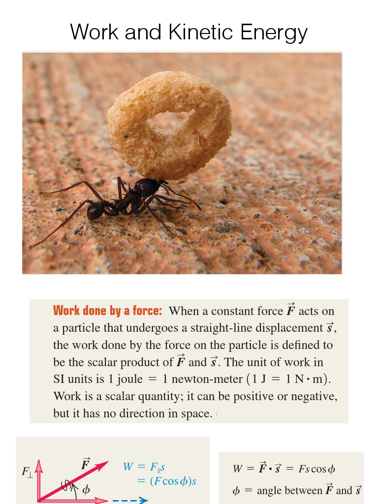 Work and Kinetic Energy PDF | PDF | Power (Physics) | Kinetic Energy