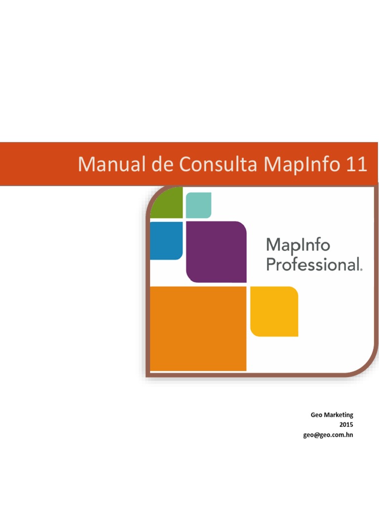 Manual de Consulta de Mapinfo PDF | PDF | Ventana (informática) | Tabla ...