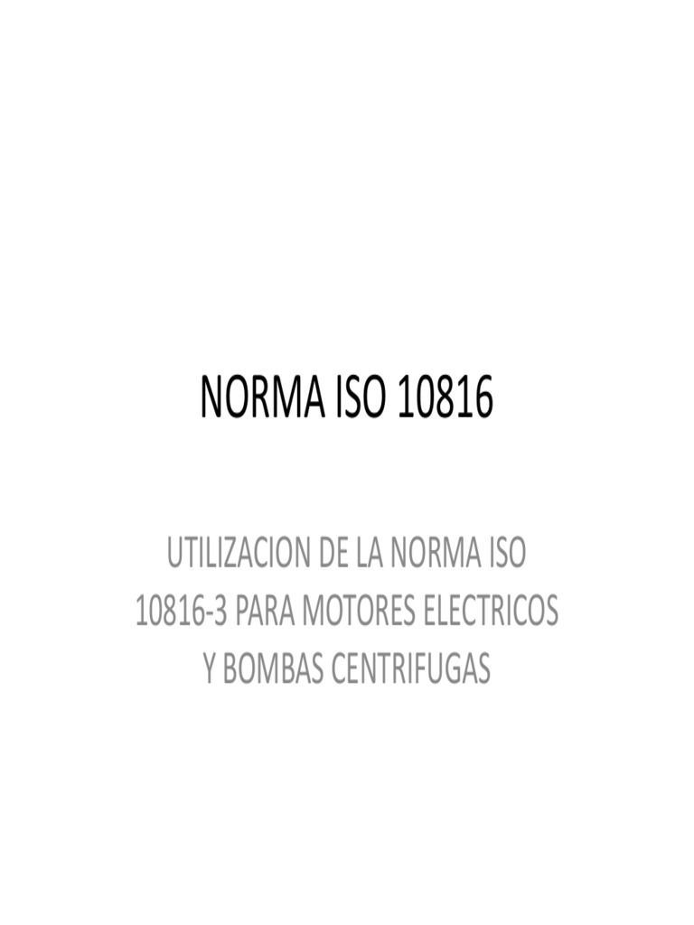 Norma Iso 10816 | PDF | Vatio | Eje
