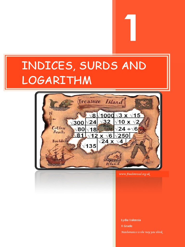Math - Book Surd, Indices and Log | PDF | Logarithm | Fraction ...