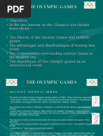 Olympic Games ANSWER KEY | PDF