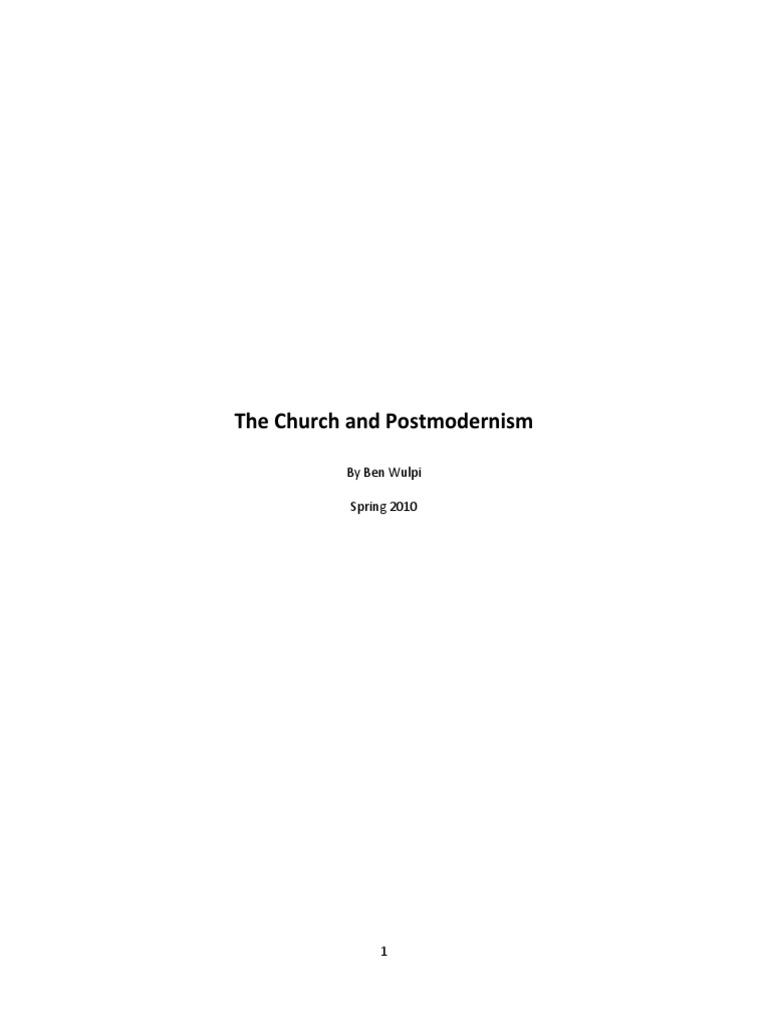 Navigating Christianity in Postmodernism | PDF | Postmodernism | Truth