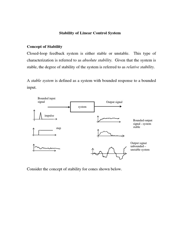Control Engineering Stability | PDF | Control Theory | Mathematical Objects