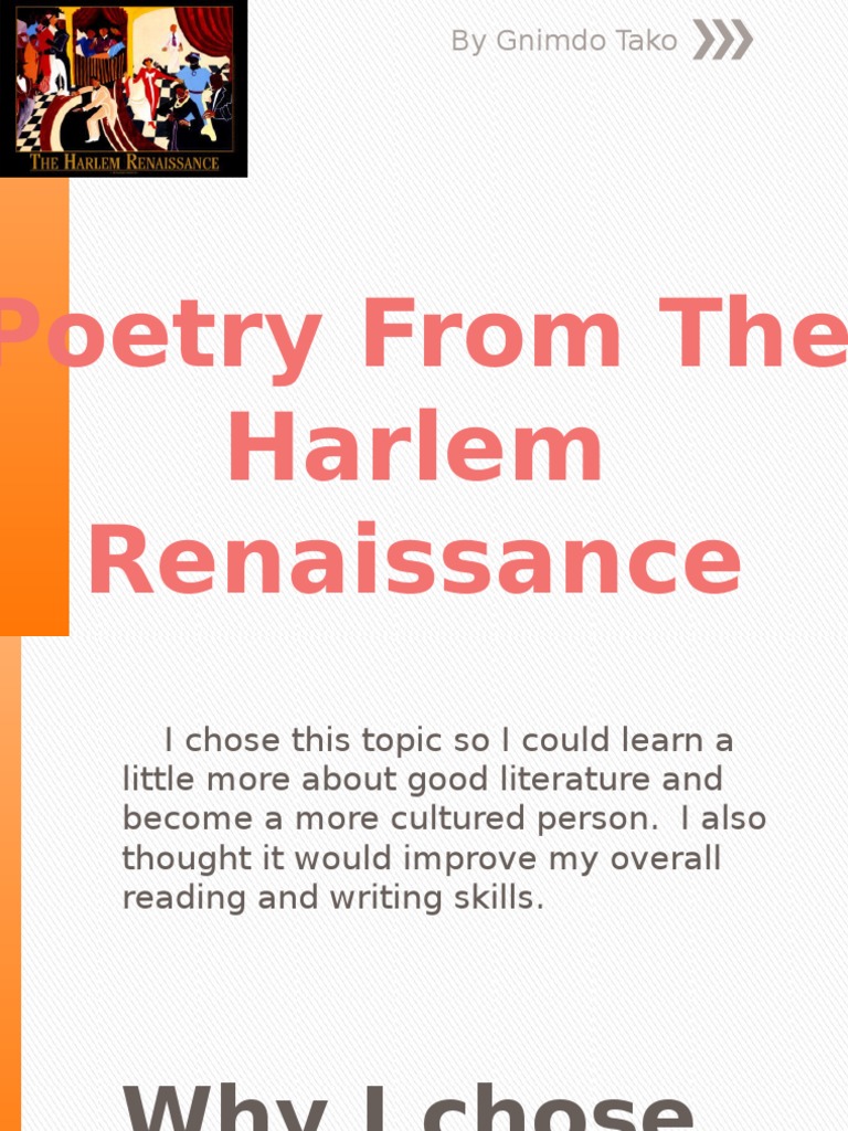 Harlem Renaissance Poetry Insights | PDF | History
