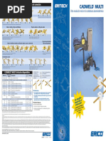 Ficha Tecnica de Soldadura Cadweld Erico | PDF | Soldadura | Construcción