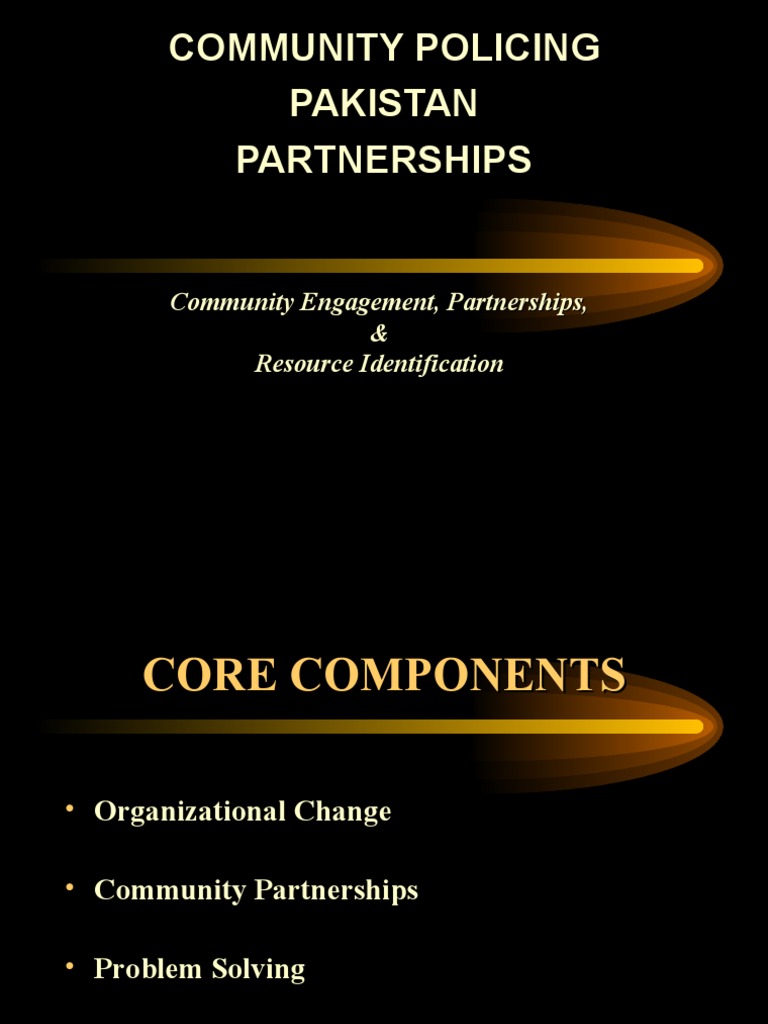 Community Policing Pakistan Partnerships | PDF | Community Policing ...