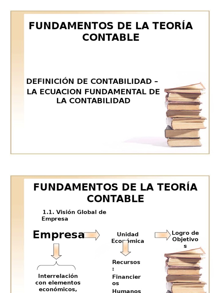 Fundamentos de La Teoría Contable | PDF | Contabilidad | Estado financiero