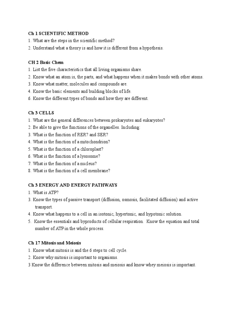 Overview of Scientific Method and Biology | PDF