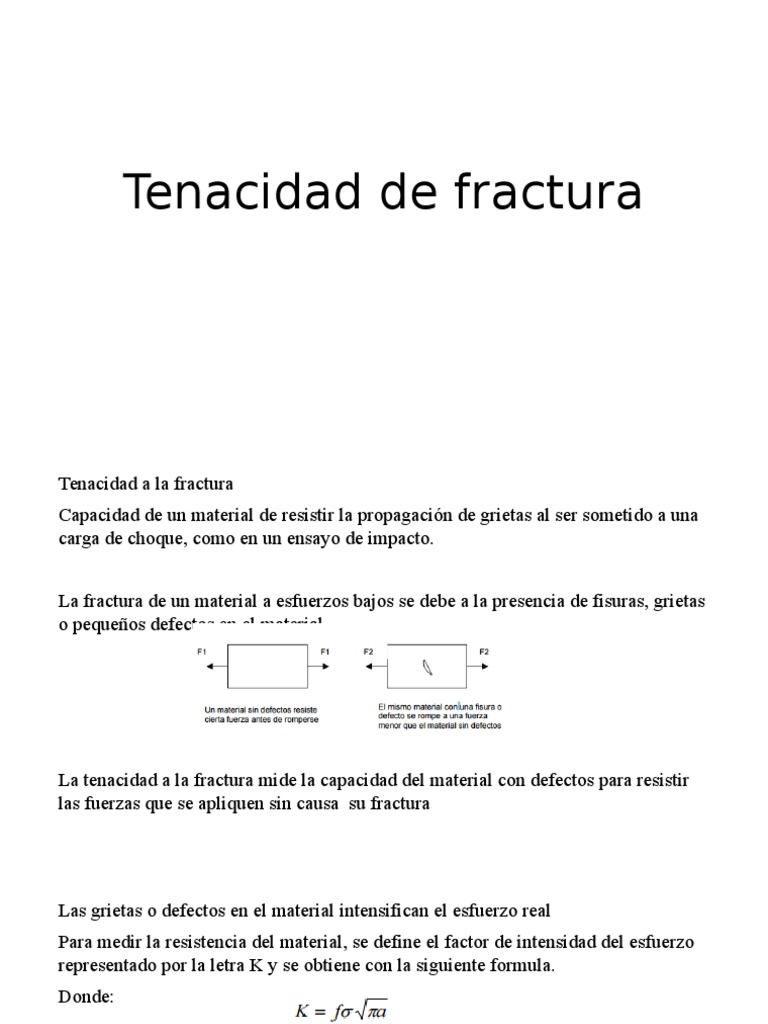 Tenacidad de Fractura | PDF | Mecánica de fractura | Ingeniería de ...