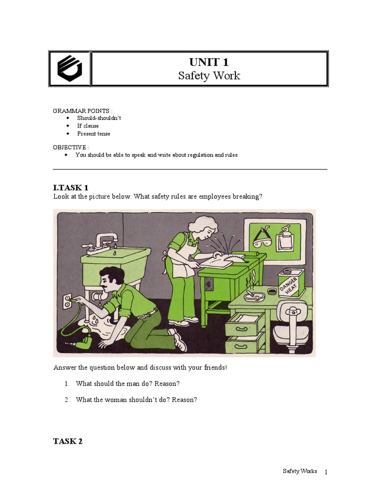 Unit 1 Safety Work | PDF | Clothing