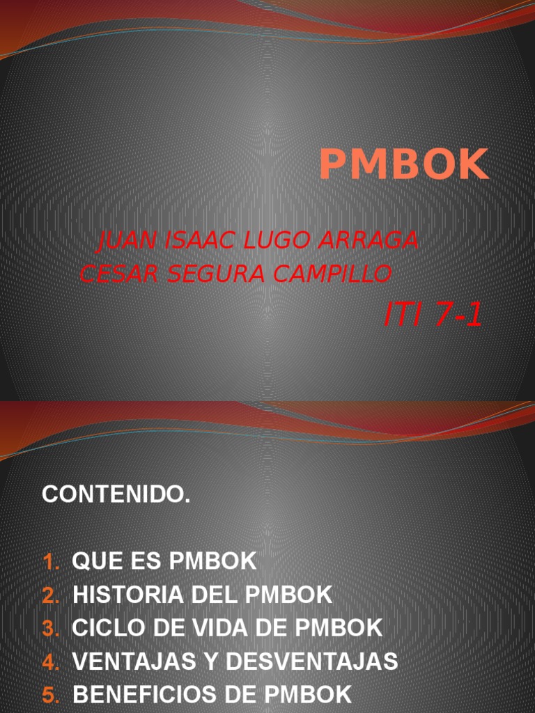 Pmbok | PDF | Proceso de desarrollo de software | Planificación