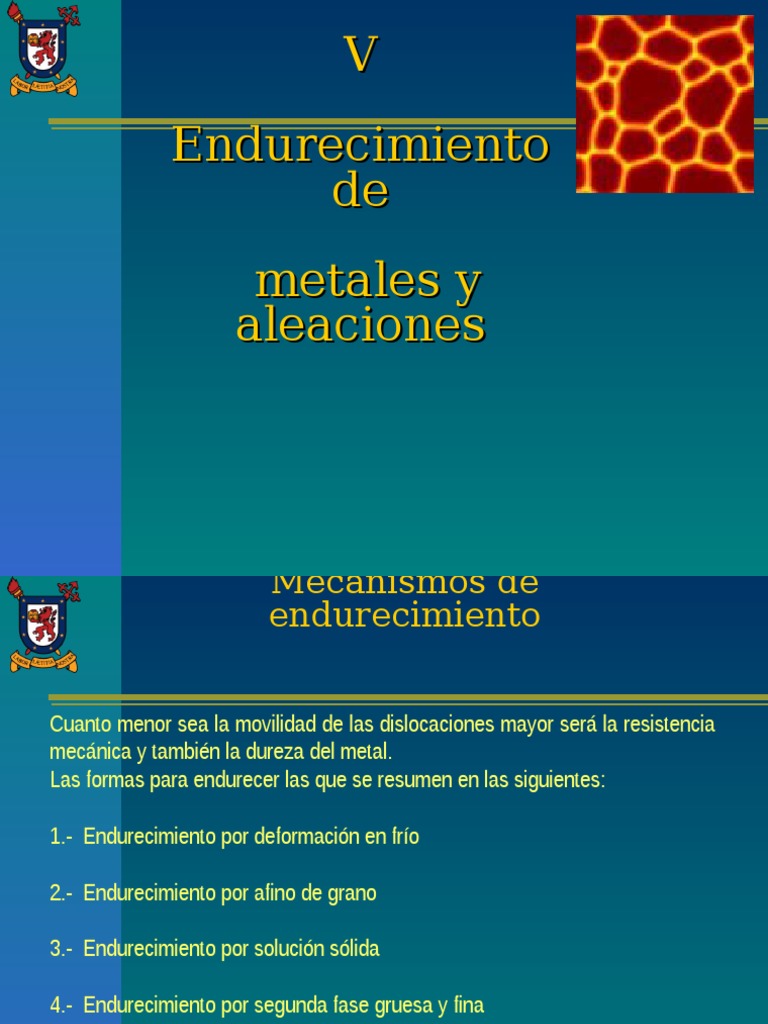 Endurecimiento de Metales | PDF | Rieles | Elasticidad (Física)
