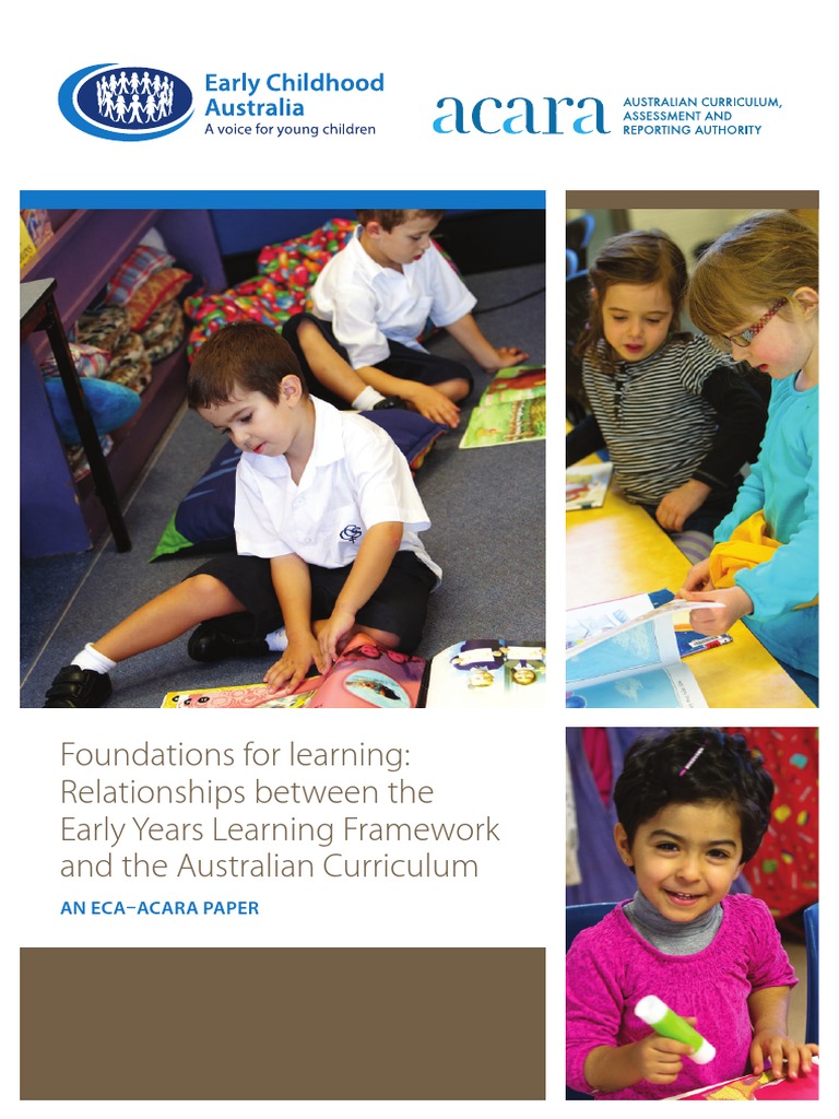 Foundations For Learning Relationships Between The Early Years Learning ...