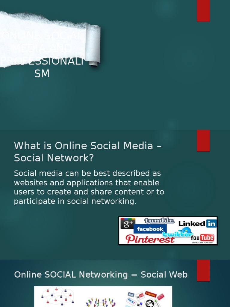 Onlinesocialmedia Professionalism | PDF | Social Media | Popular ...